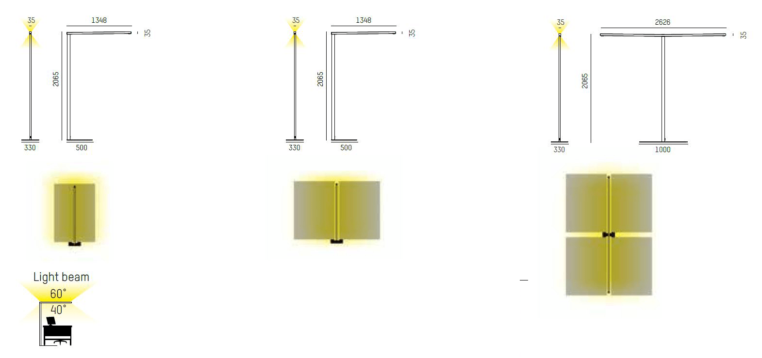 Kancelarijska rasveta Lens | ELL